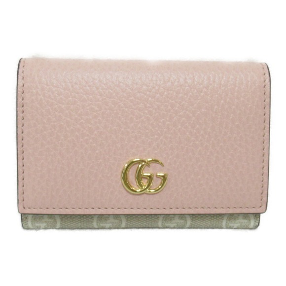 Gucci | Bags | Gucci Business Card Holder Pvc Coated Canvas Leather ...